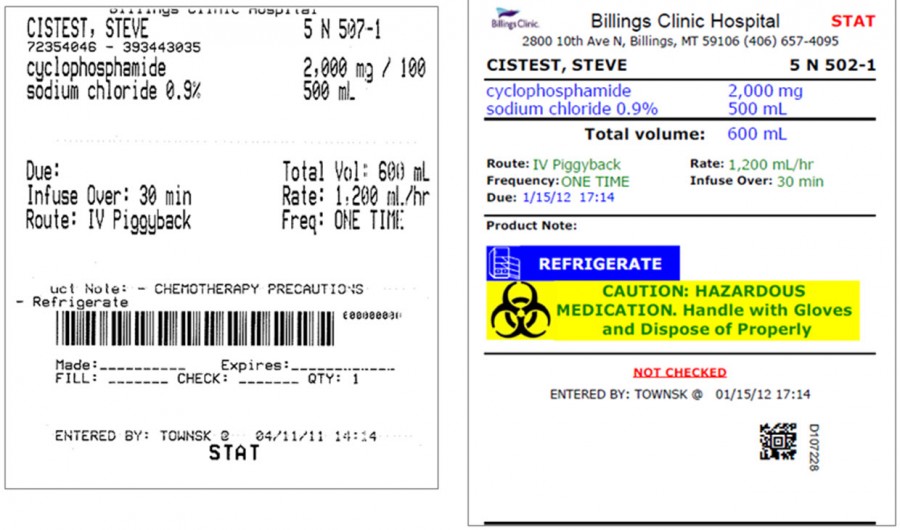 Color to differentiate information on pharmacy labels – Jerry Fahrni